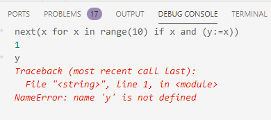Walrus operator does not assign "suffix" variable in Debug Console · Issue #559 · microsoft ...