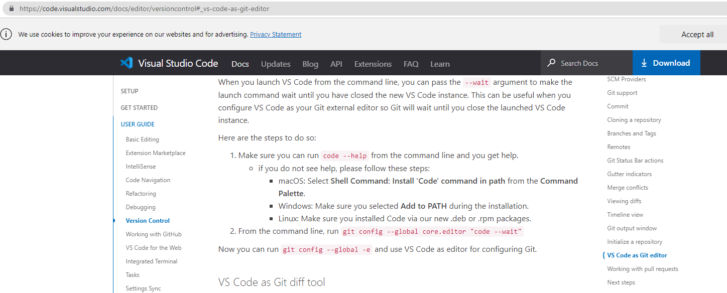 Link Instructions How To Use Vs Code A Git Editor · Issue 294 · Joshbolduc Vscode Commitlint