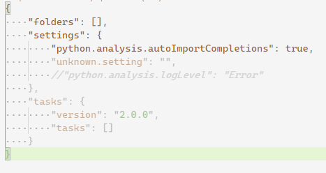 "Unknown Configuration Setting" extends too far in workspace · Issue #107780 · microsoft/vscode ...