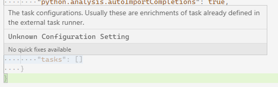 "Unknown Configuration Setting" extends too far in workspace · Issue #107780 · microsoft/vscode ...