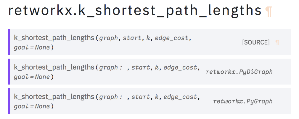 [joss] Function signatures are obscured in the documentation · Issue #504 · Qiskit/rustworkx ...