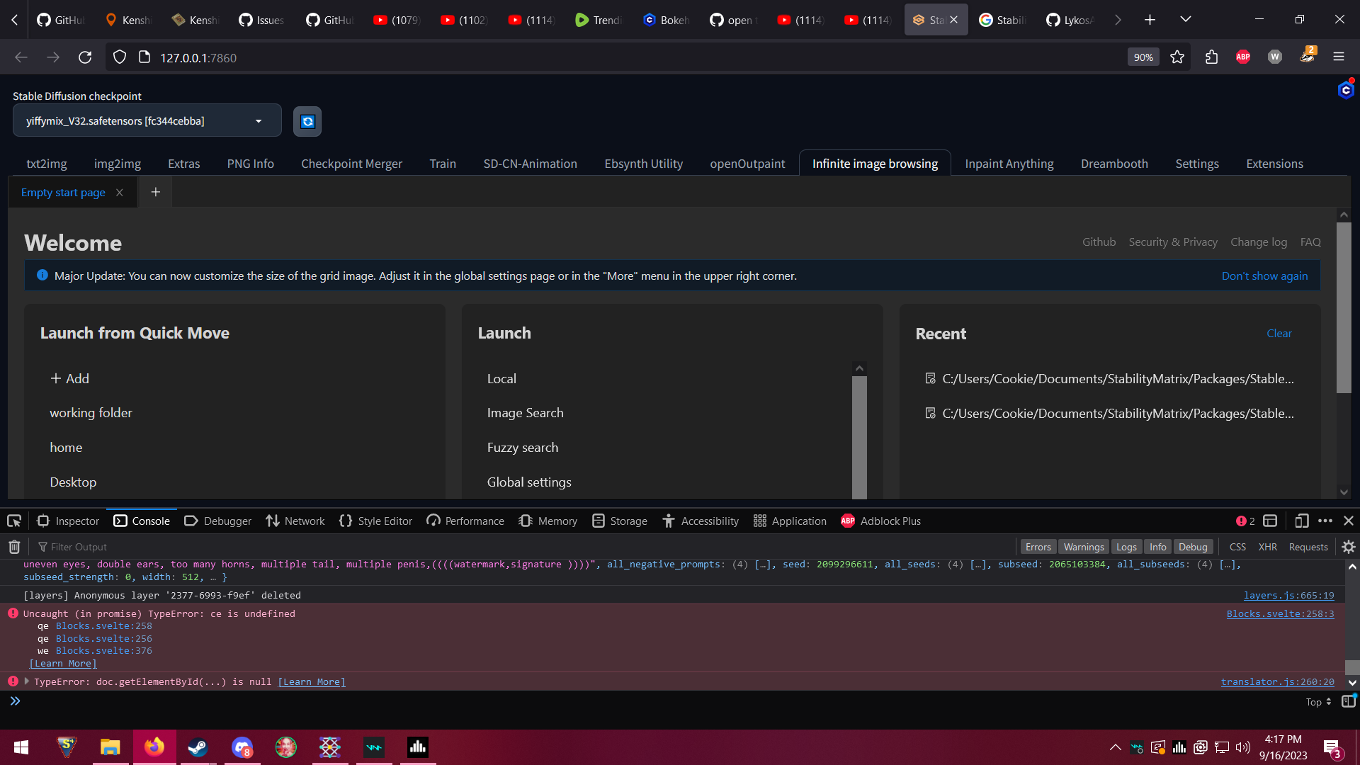 open to walk mode menu missing after update · Issue #426 · zanllp/sd ...