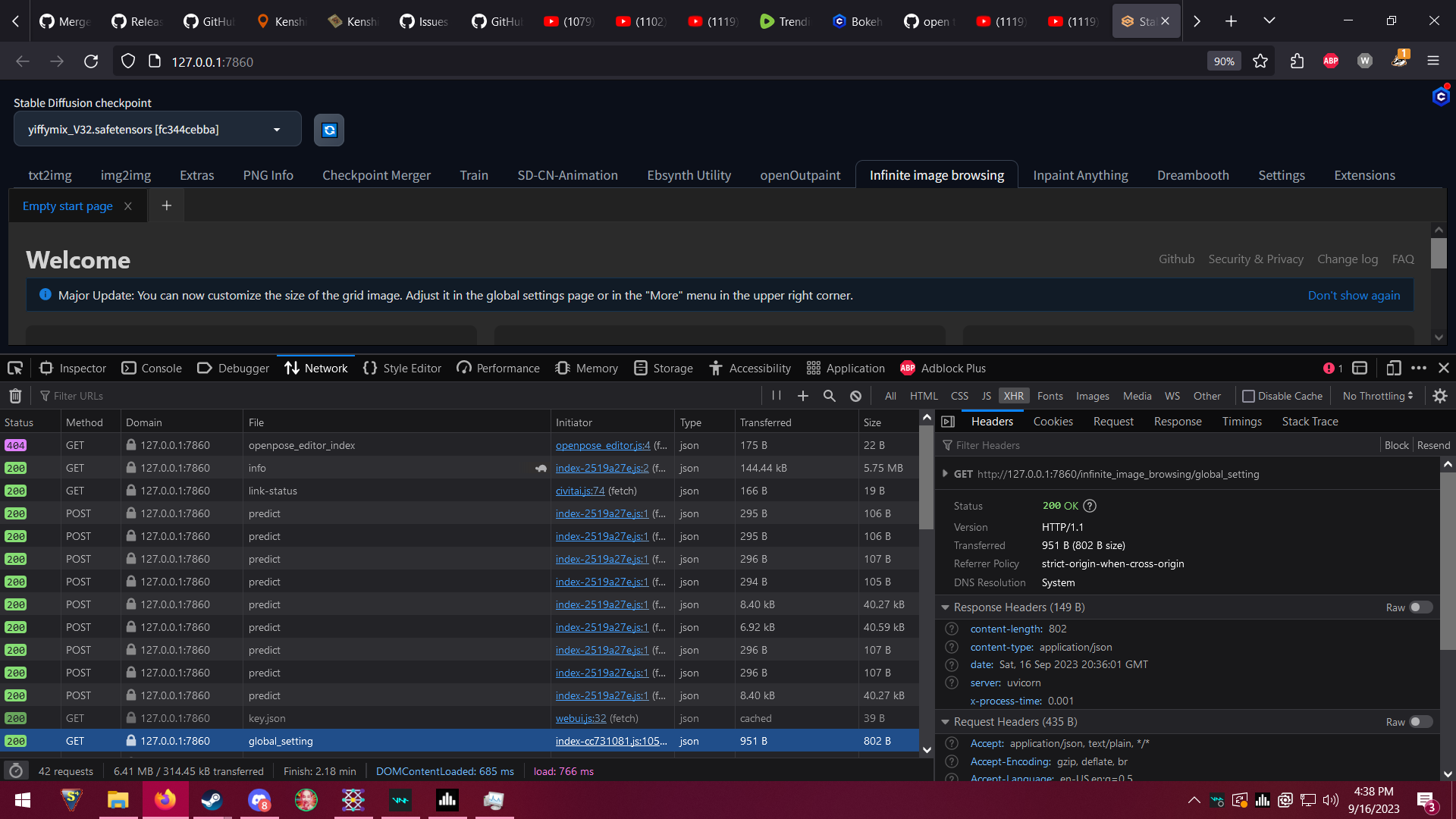 open to walk mode menu missing after update · Issue #426 · zanllp/sd-webui-infinite-image ...