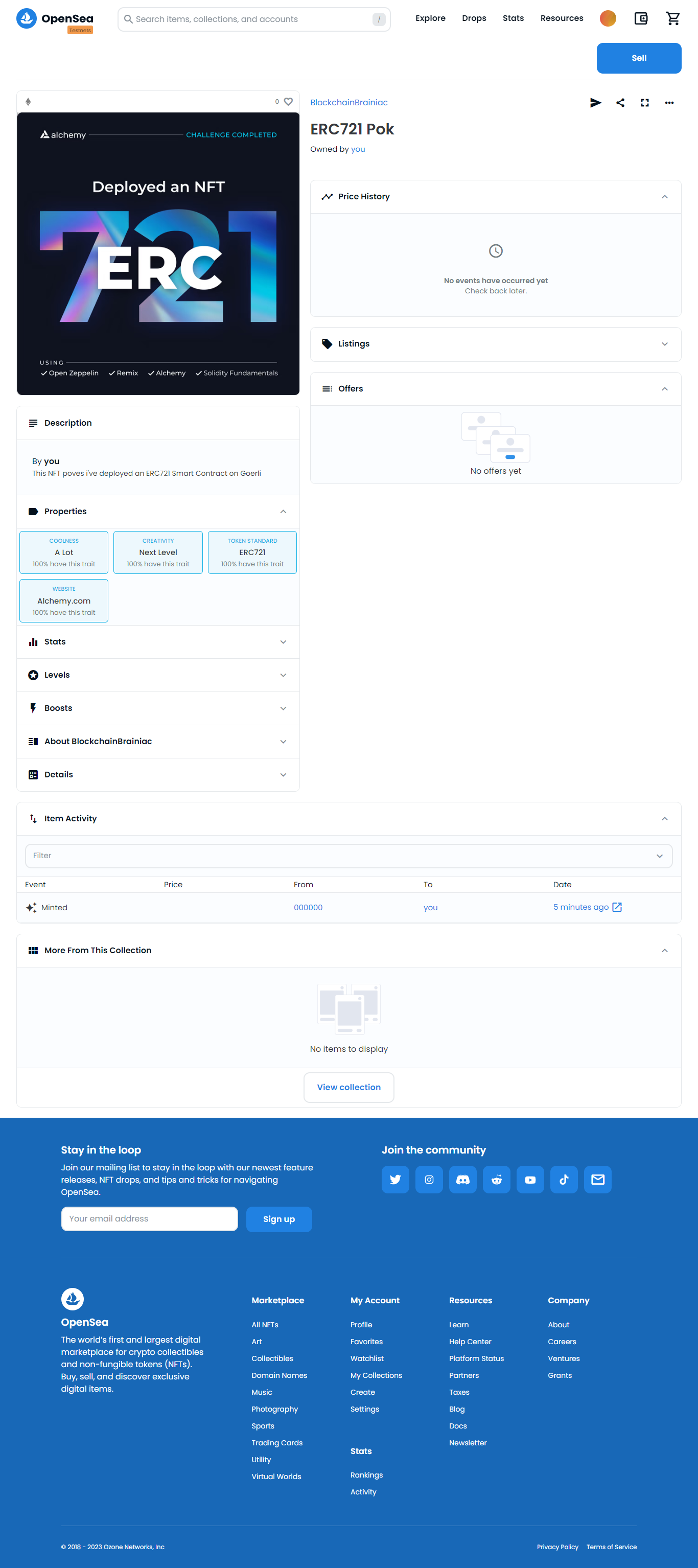 GitHub - Maithali/PracticeNFTsProject