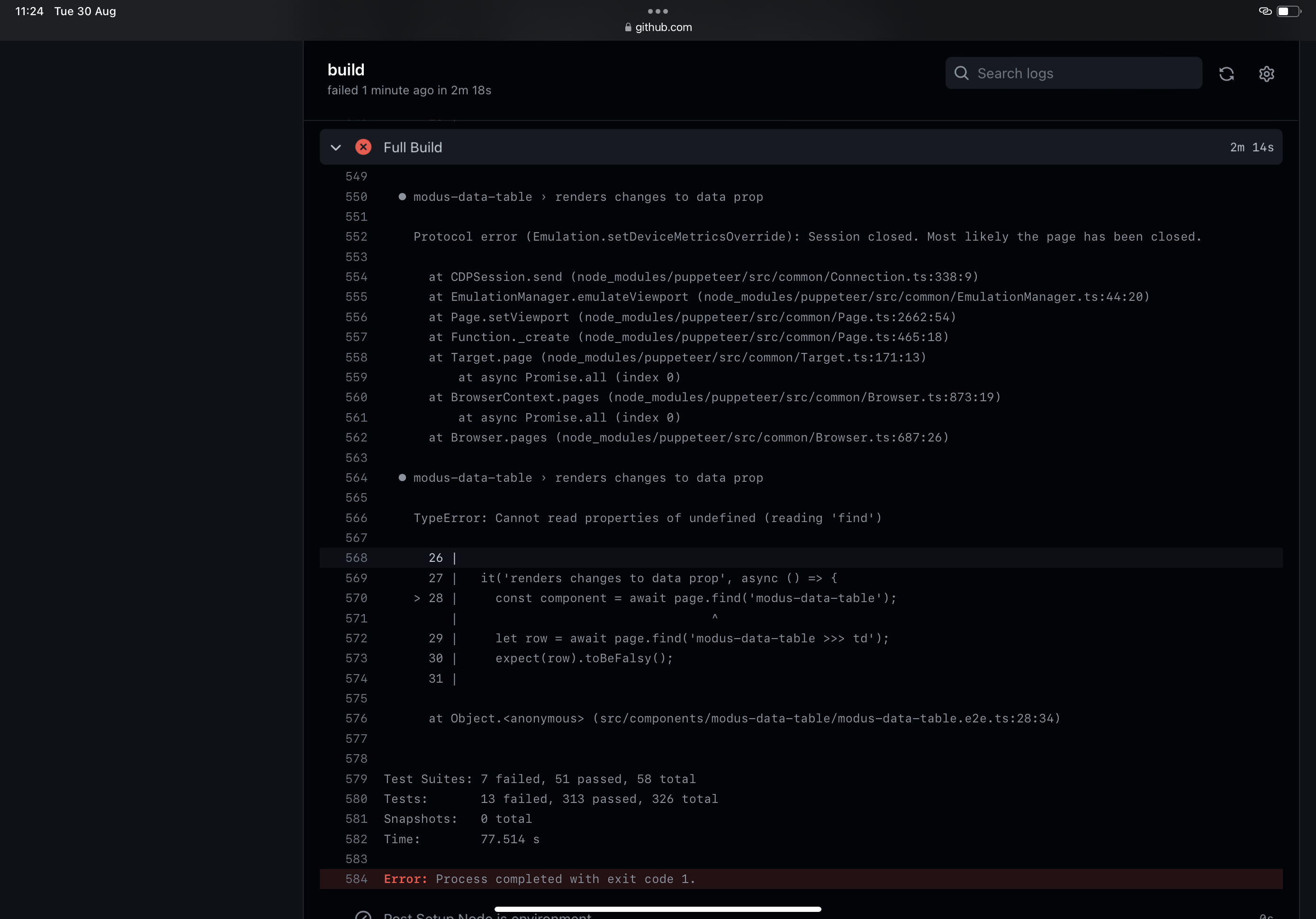 Fix Puppeteer error on update · Issue #706 · trimble-oss/modus-web-components · GitHub