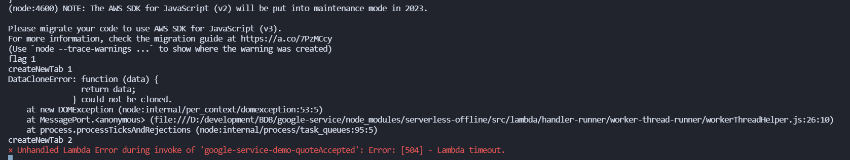 Datacloneerror · Issue 1637 · Dherault Serverless Offline · Github