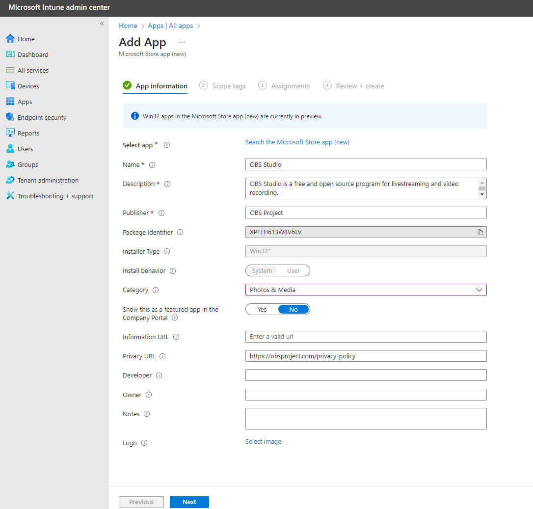 Can't uninstall when installing over Intune (Microsoft Store App) · Issue #8856 · obsproject/obs ...