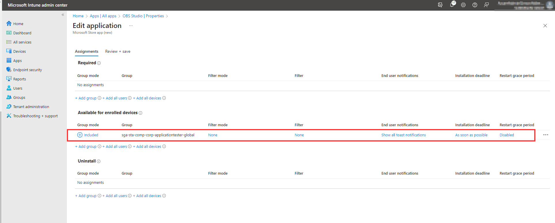 Can't uninstall when installing over Intune (Microsoft Store App) · Issue #8856 · obsproject/obs ...