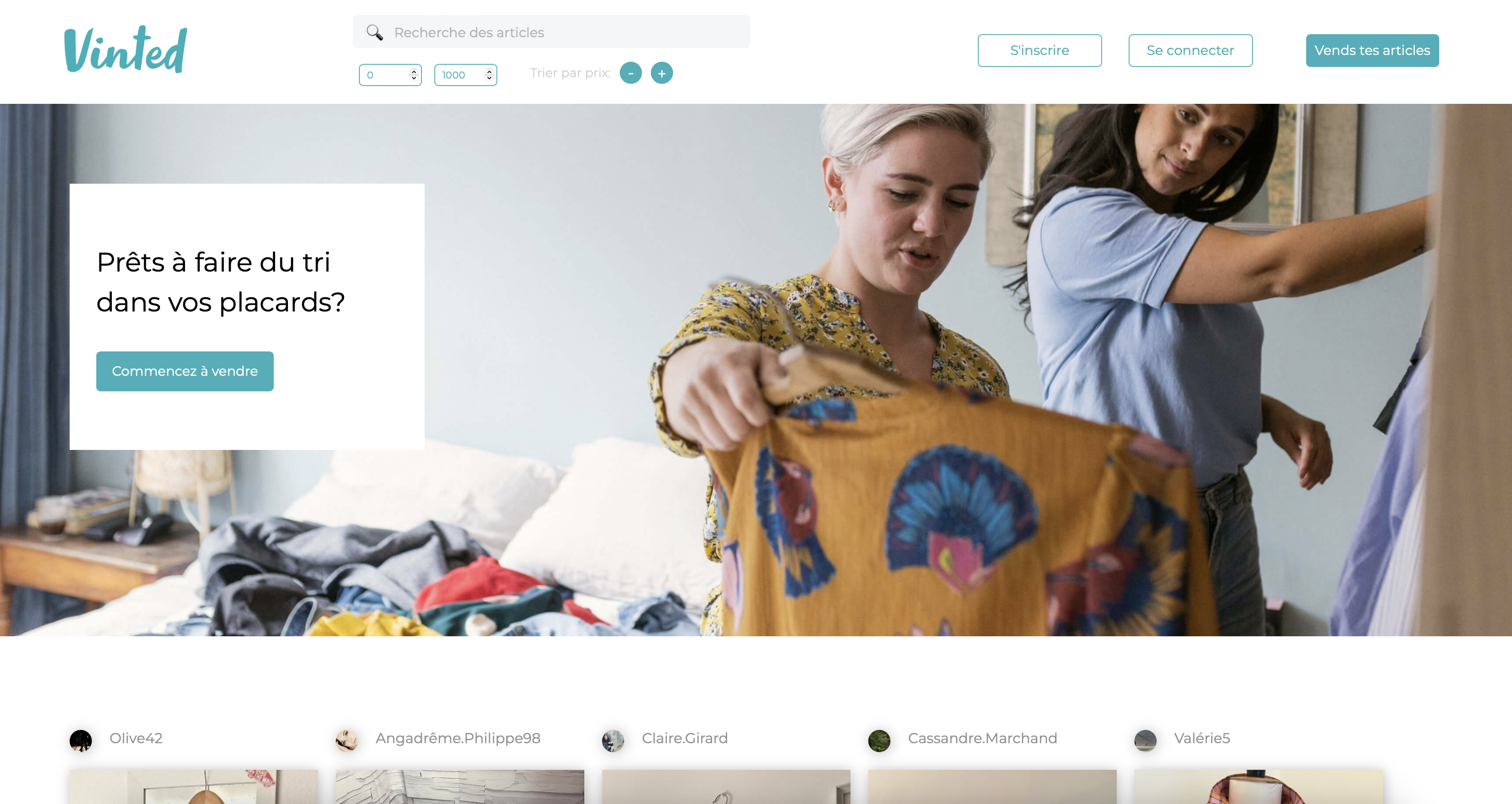 GitHub - guillaumegemelas/Vinted-front: Site web réplique du site original Vinted réalisé en React