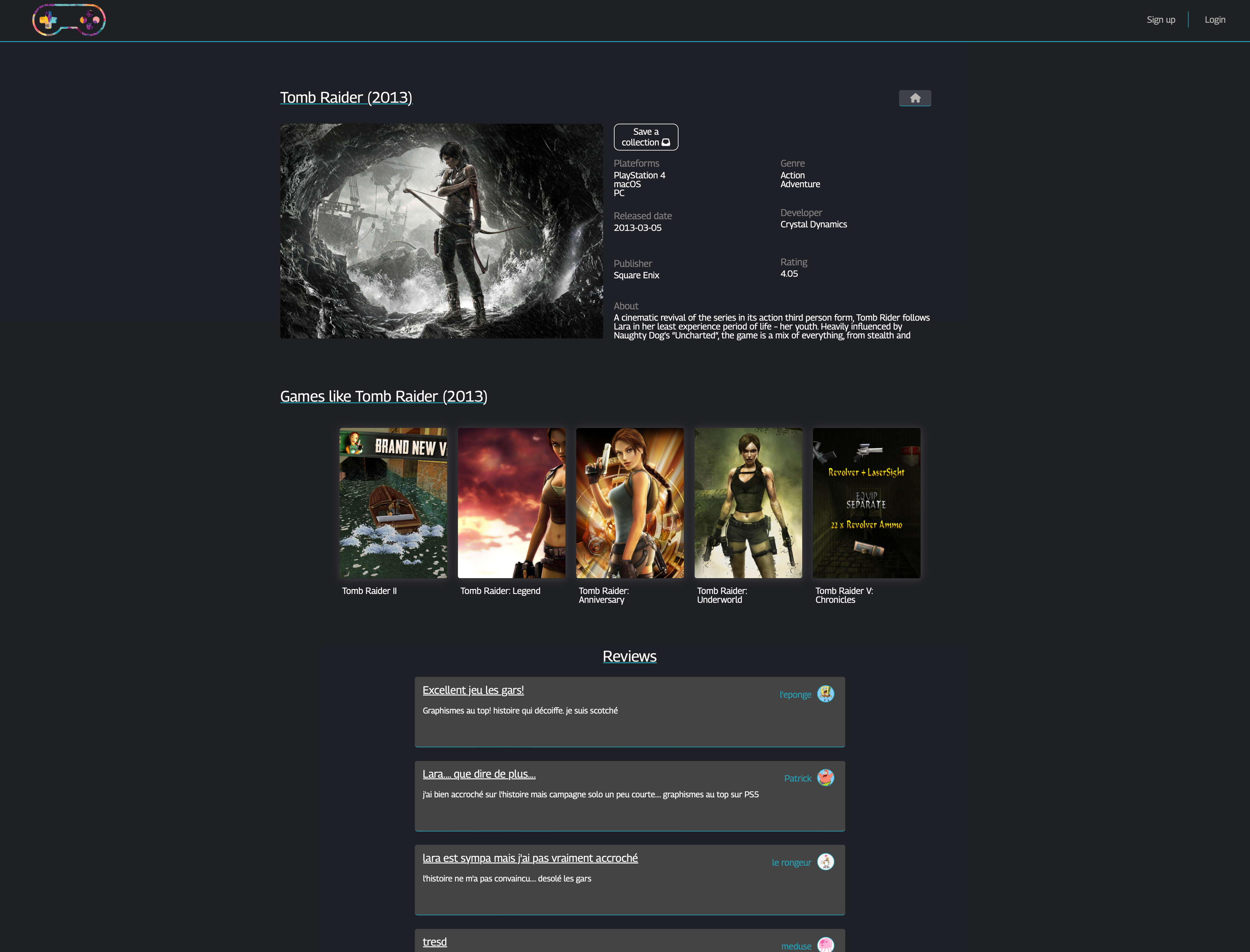 GitHub - guillaumegemelas/Gamepad-front: Site web sur l'univers des jeux vidéos réalisé en React ...