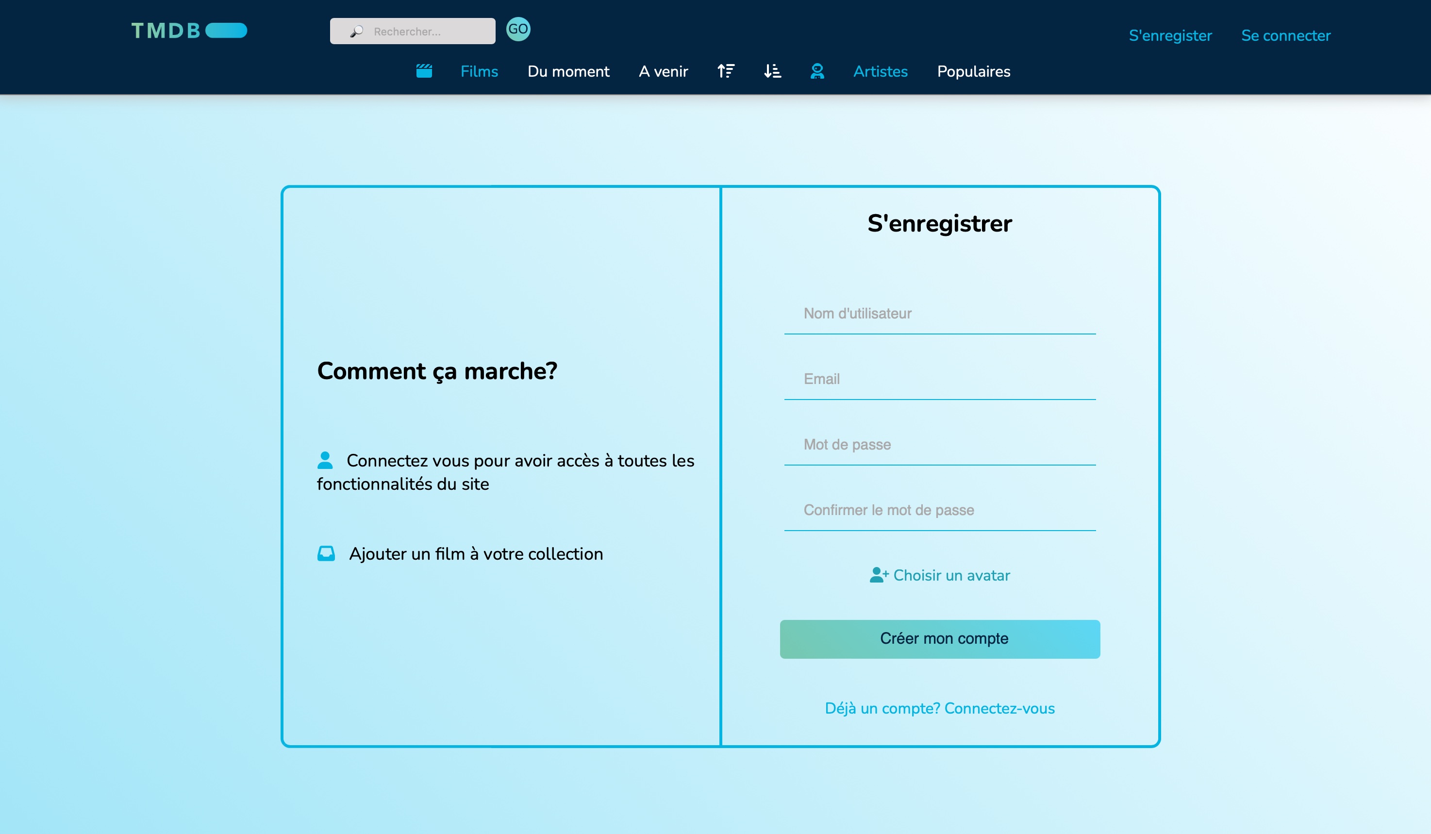 GitHub - guillaumegemelas/TMBD-with-react-vite-front: Site web de type ...