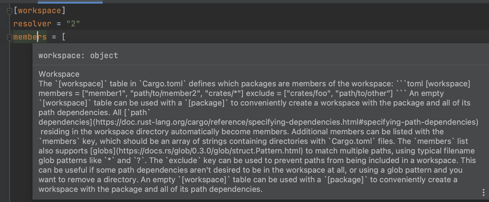 Check Toml Schema Features In Cargotoml · Issue 9421 · Intellij Rustintellij Rust · Github