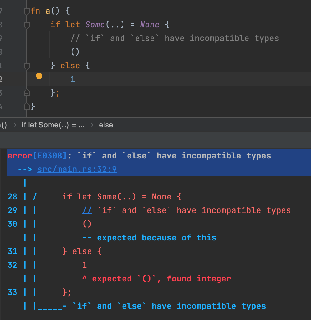 Code Is Not Highlighted In Case Of `if` And `else` Have Incompatible Types · Issue 9663