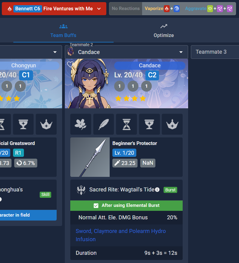 Melee infusions should only be toggleable through the header, rather than through Conditionals ...