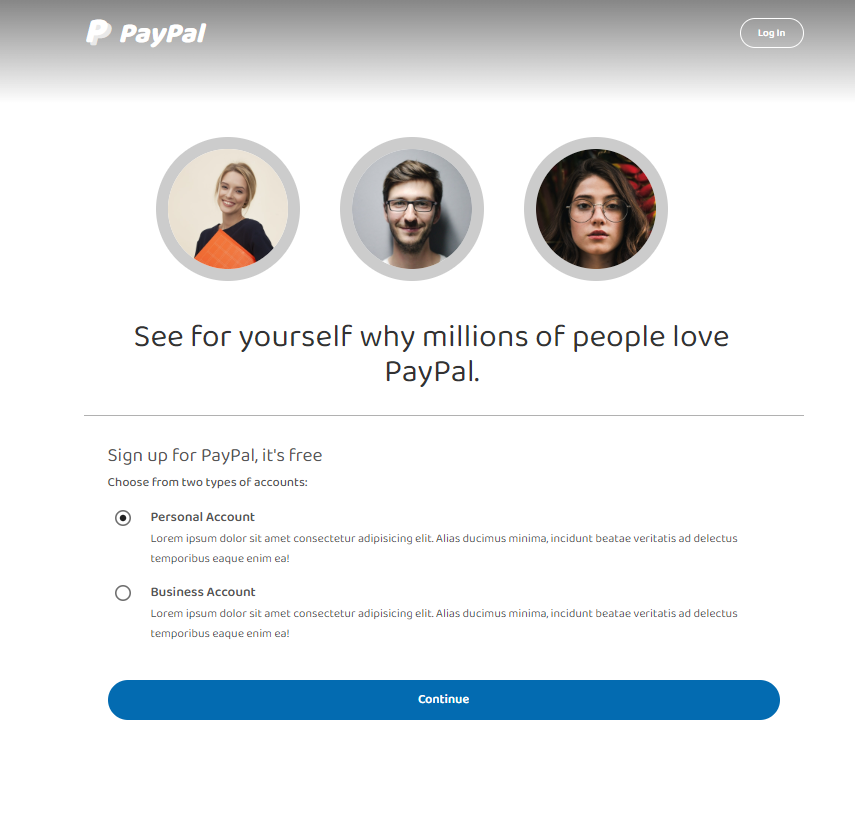 GitHub - JrJrd/paypal-clone-frontend: Dropdown menus and pages dedicated to sign up and sign in ...