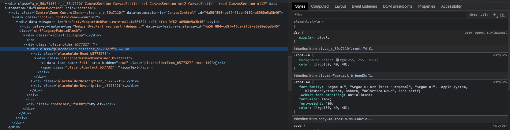 Css Styles Missing With Library Component And Pnp Spfx Controls · Issue 22 · S Kainetspfx Fast