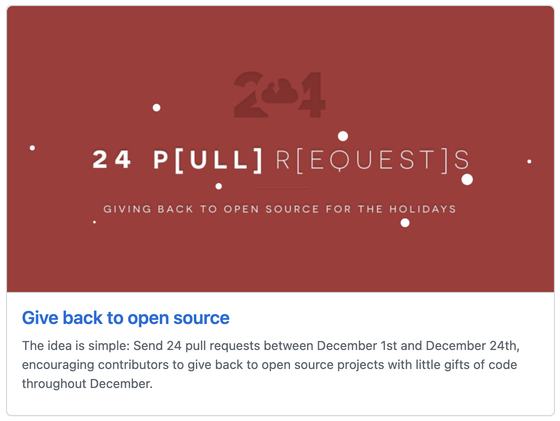 2021 Launch · Issue #3455 · 24pullrequests/24pullrequests · GitHub