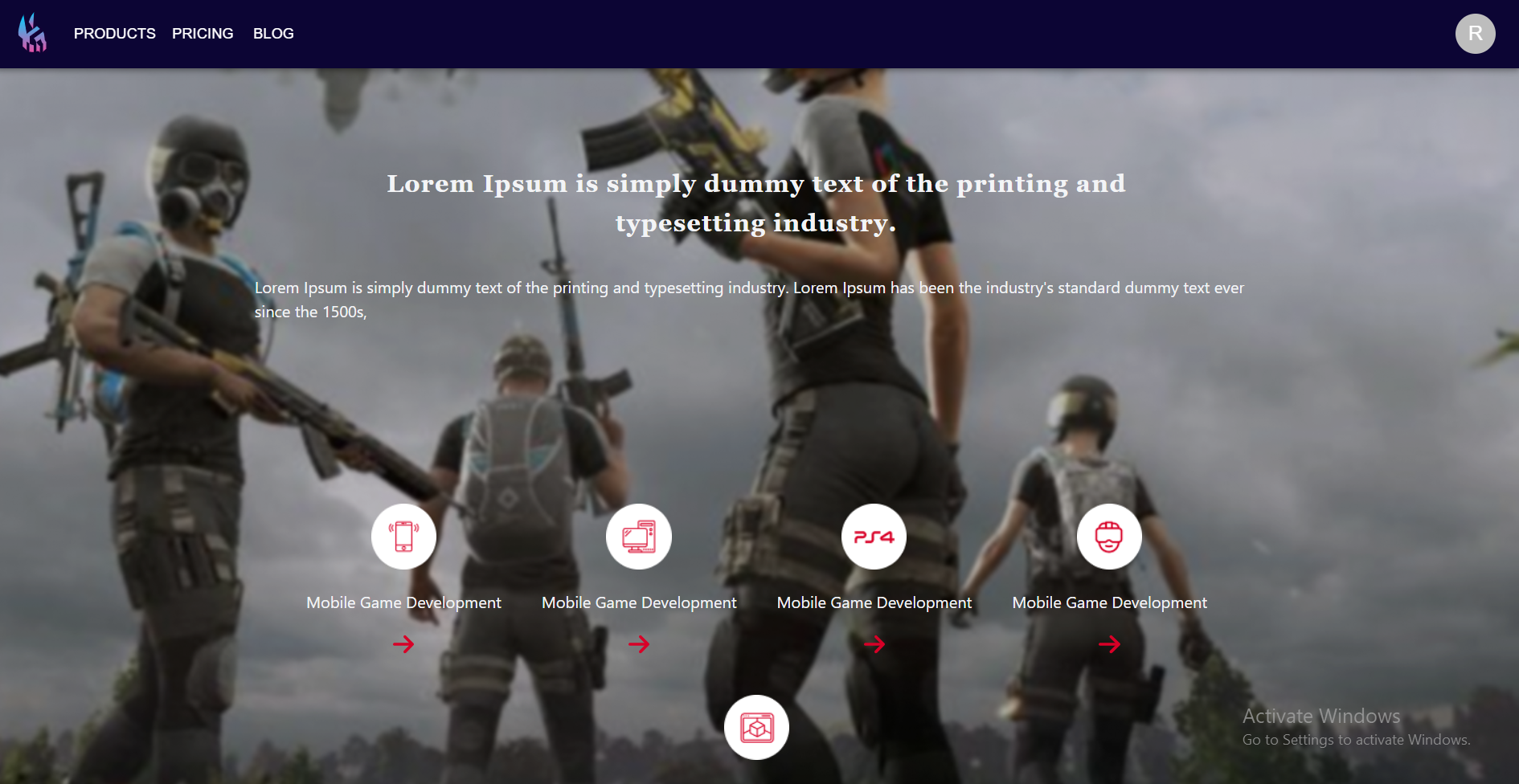 GitHub - yssfklc/game-app: Use tailwind css library and Material UI component Library