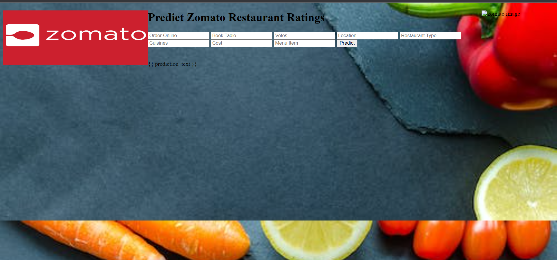 GitHub - Tushar-patil2/Zomato-Rating-Prediction-Flask-Project