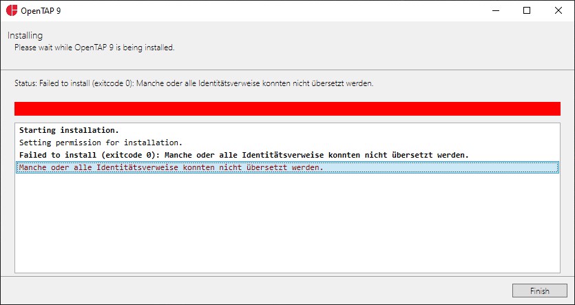 Consistent installer failure (because of OS language?) · Issue #548 · opentap/opentap · GitHub