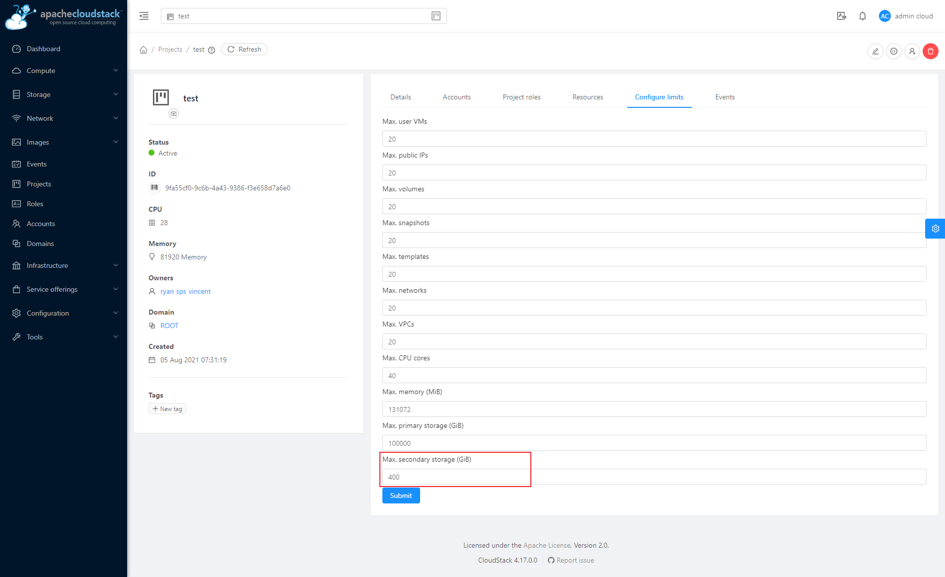 secondary-storage: Failed to upload template when image size is larger than Global Settings max ...