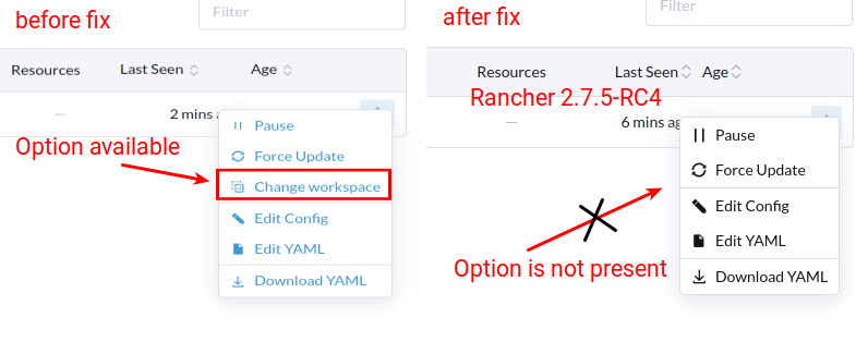 Continuous Delivery: User is logged out after attempting to move a fleet cluster from a ...