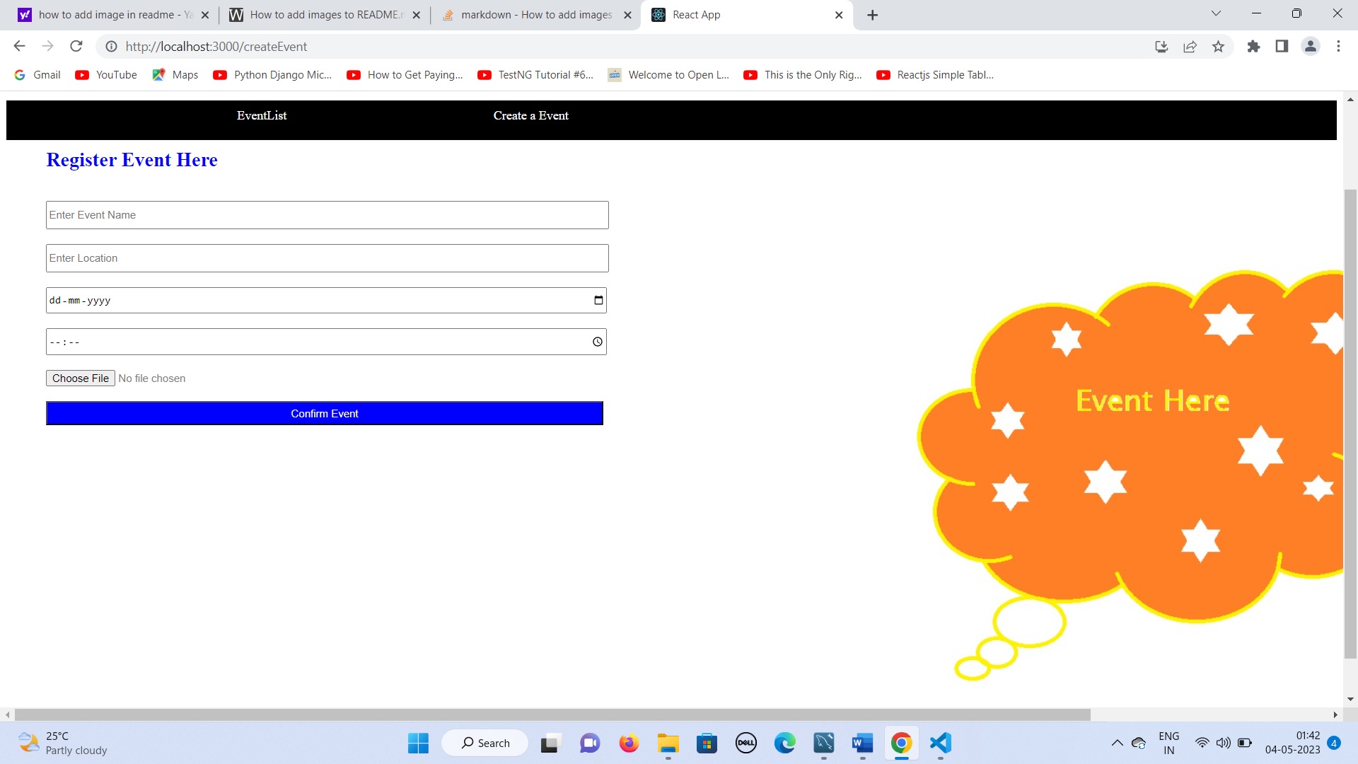 GitHub - kirthiga89P/react_event_assignment