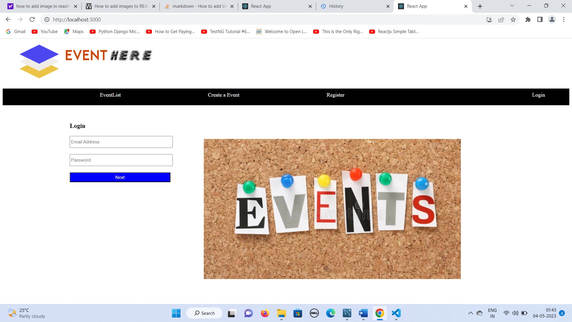 Github Kirthiga89p React Event Assignment