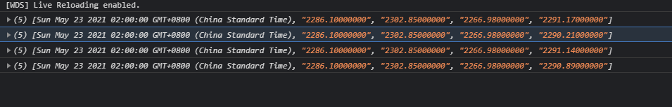 I tried this on binance websocket but something odd happen with date ...