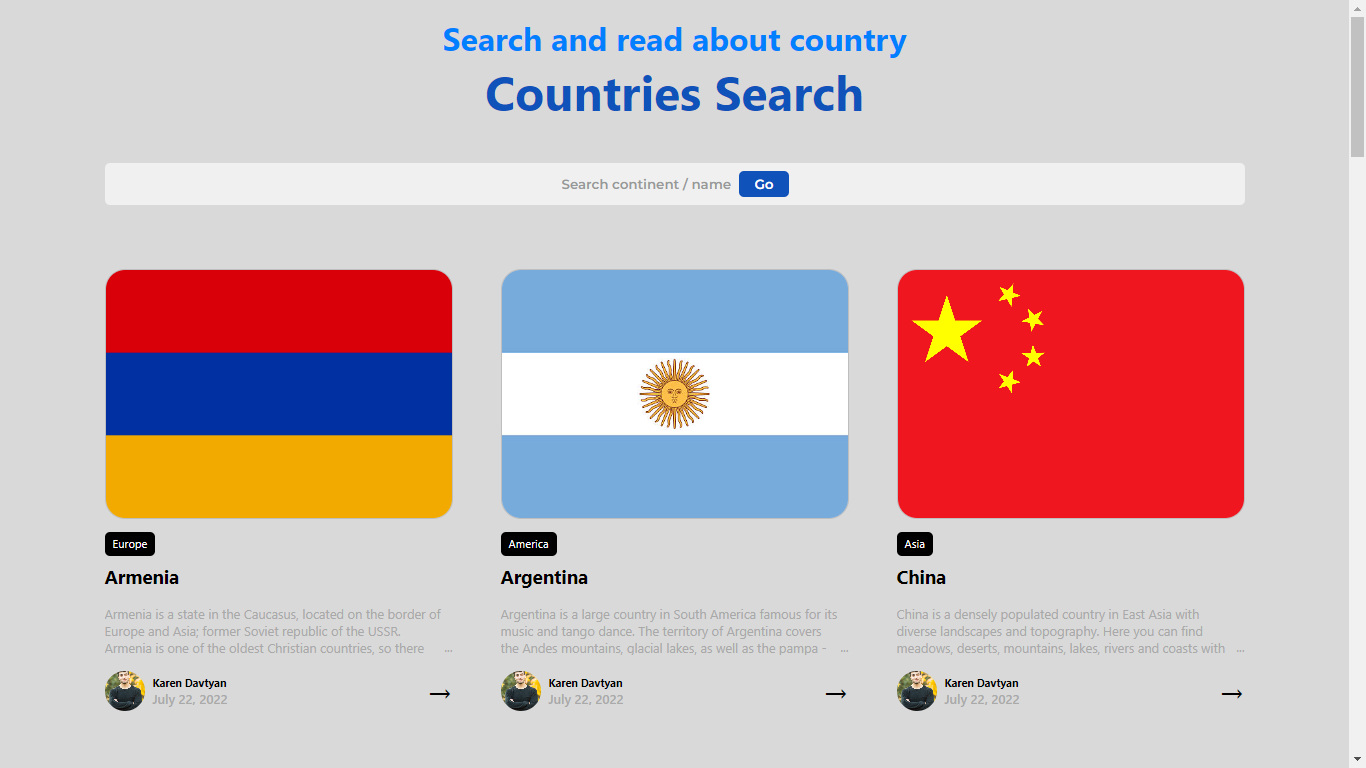 GitHub - davtyangit/countries-search: An application with the ability ...