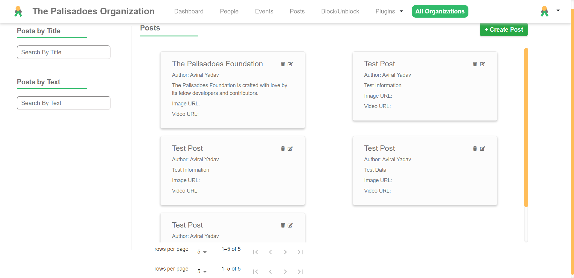 Fix UI for Organisation Post Dashboard · Issue #642 · PalisadoesFoundation/talawa-admin · GitHub