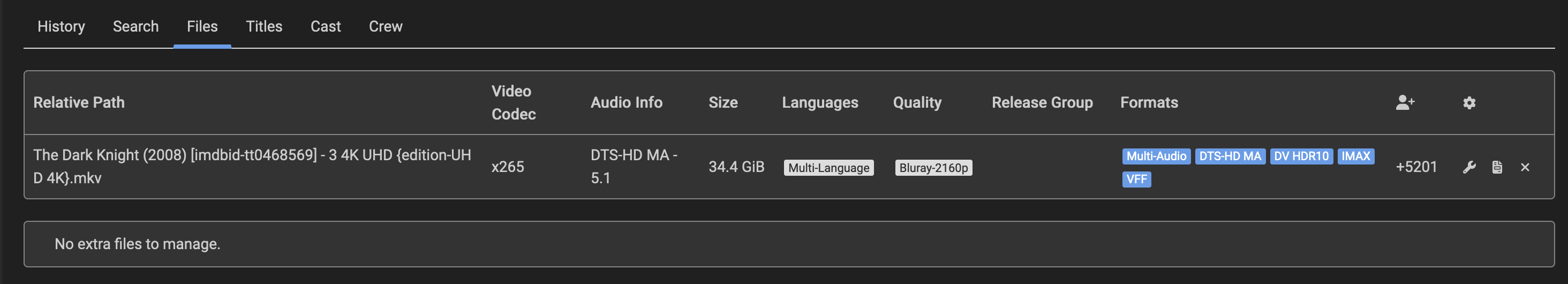 Custom format score of existing file not updated with custom format ...