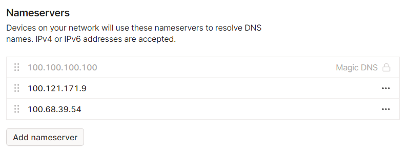 Magic DNS and other DNS servers via Tailscale · Issue #1523 · tailscale/tailscale · GitHub
