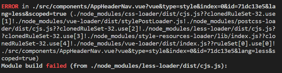 vue3使用less一定要配置less不然会疯狂报错 创建每个项目都要配置一波 · Issue #56 · AzumWatson/azumwatson.github.io · GitHub