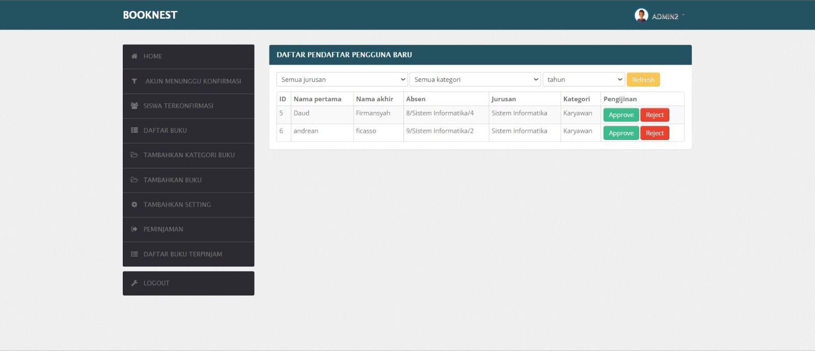 GitHub - faatihahr/Booknest: Smart Library Management System.