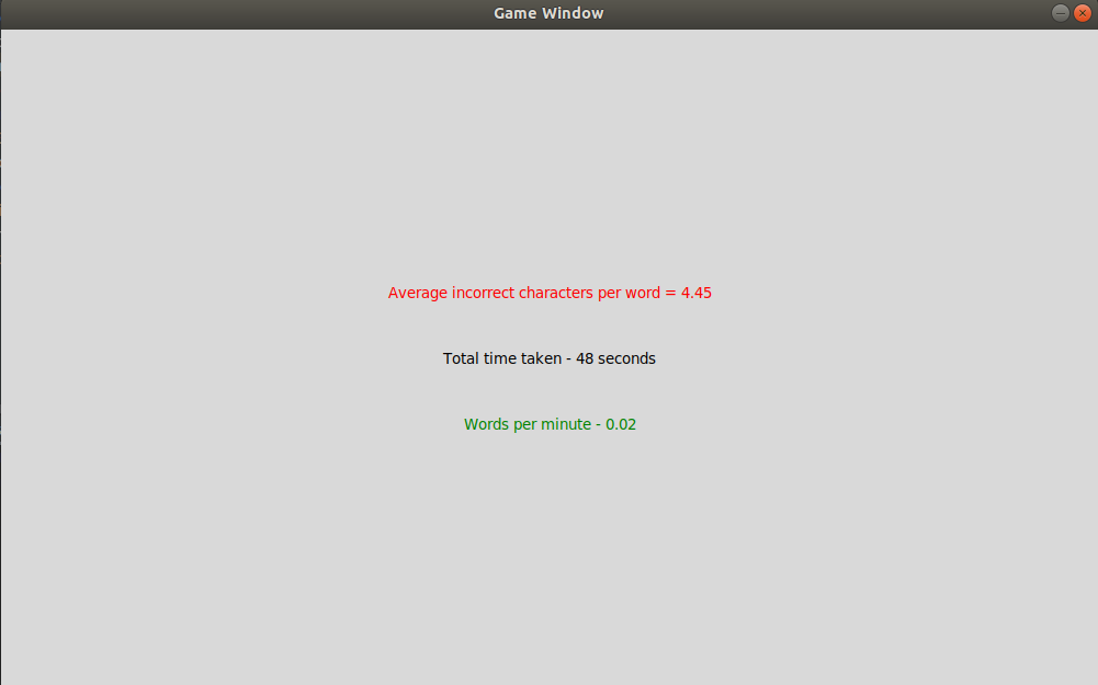 GitHub - nisgarg86/speed_typing: A Tkinter based python application ...
