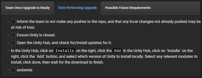 Unexpected behavior when using Task List with Inline Code. · Issue #2864 · requarks/wiki · GitHub