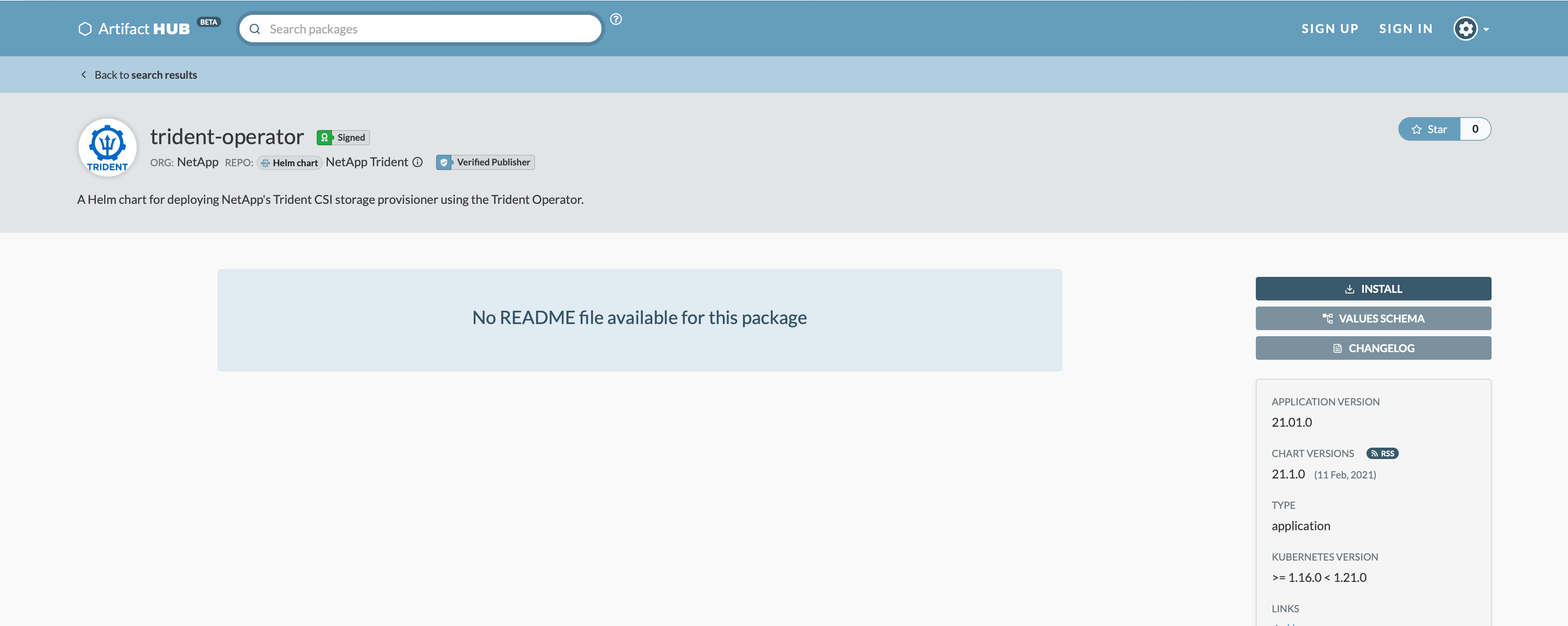 [OFFICIAL] netapp-trident · Issue #1120 · artifacthub/hub · GitHub