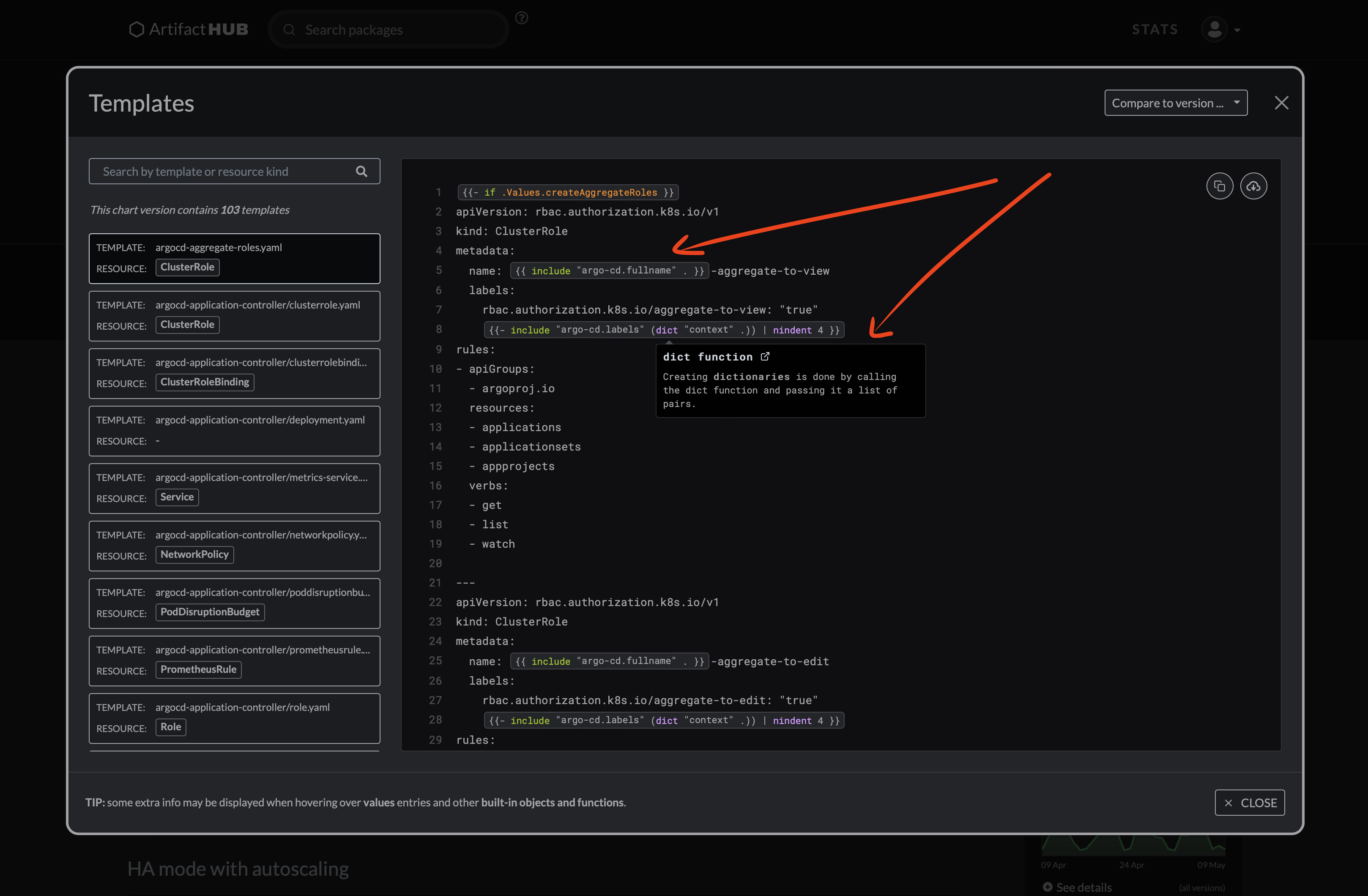 Add `_helpers.tpl` to the UI, so that they are discoverable, explorable, and searchable · Issue ...