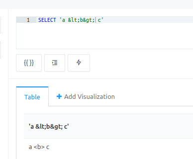 Angled brackets' content not displayed on table · Issue #4745 · getredash/redash · GitHub