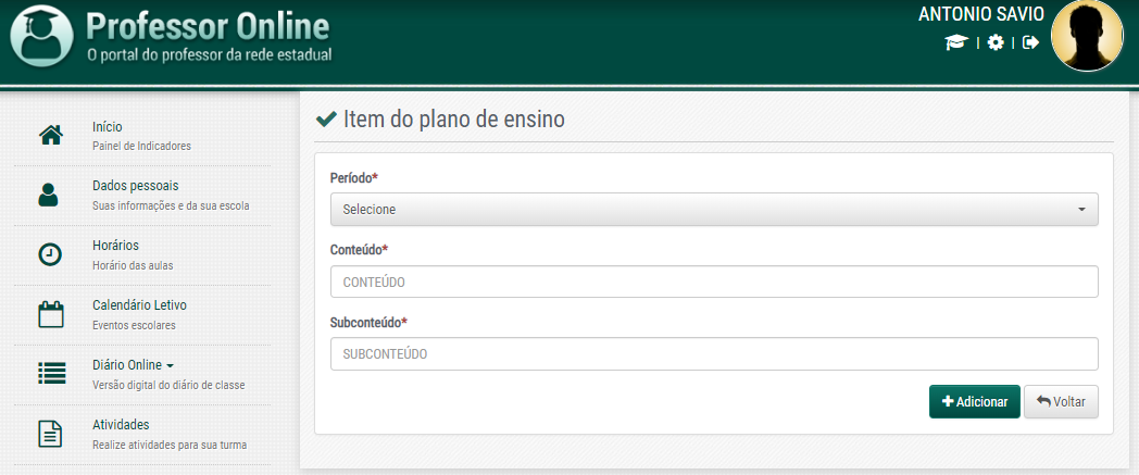 GitHub - saviocunhaa/ProfOn_PlanodeEnsino