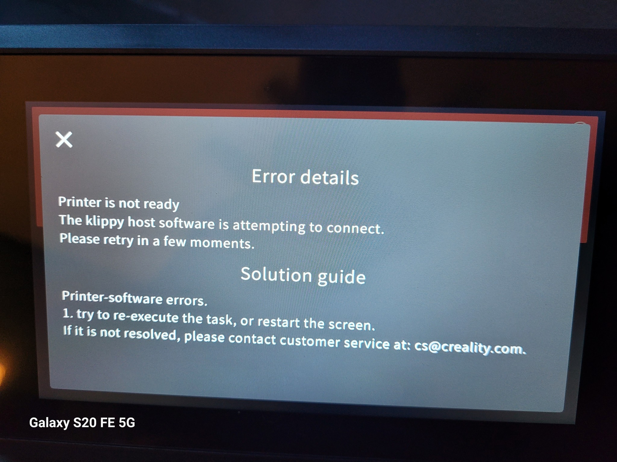 Sonic Pad WILL NOT syn with a Creality CR-10 Smart Pro Printer · Issue #5 · CrealityOfficial ...