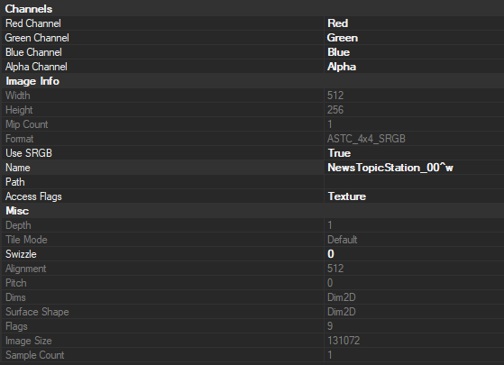Cant use ASTC_4x4_SRGB format when replacing an image · Issue #590 · KillzXGaming/Switch-Toolbox ...