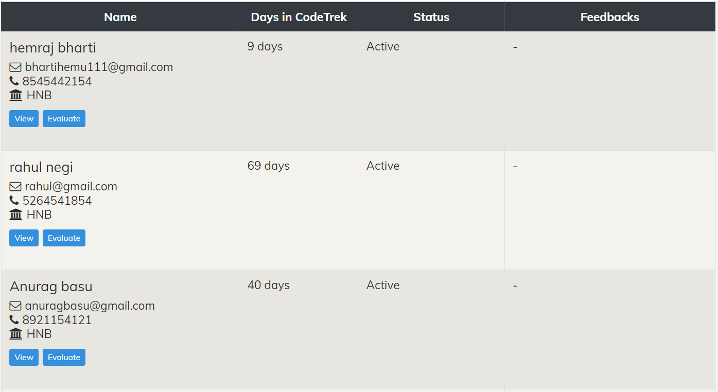 CodeTrek Applicant Inactive Action · Issue #2964 · ColoredCow/portal · GitHub