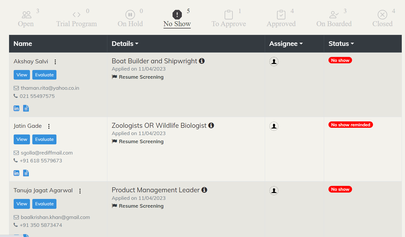 New tabs for every status · Issue #3005 · ColoredCow/portal · GitHub
