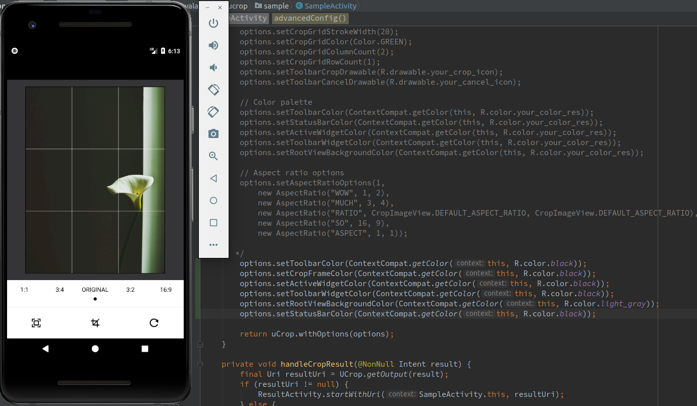 Can't change navigation bar (Orange) color · Issue #400 · Yalantis/uCrop · GitHub