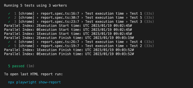 [BUG] Incorrect test execution time logged in HTML Report when tests ...