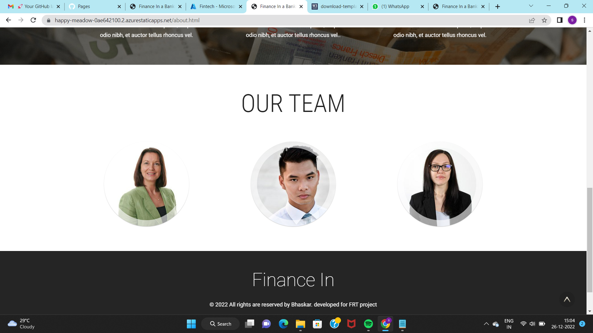 GitHub - bhaskarsammeta1/FRT-project