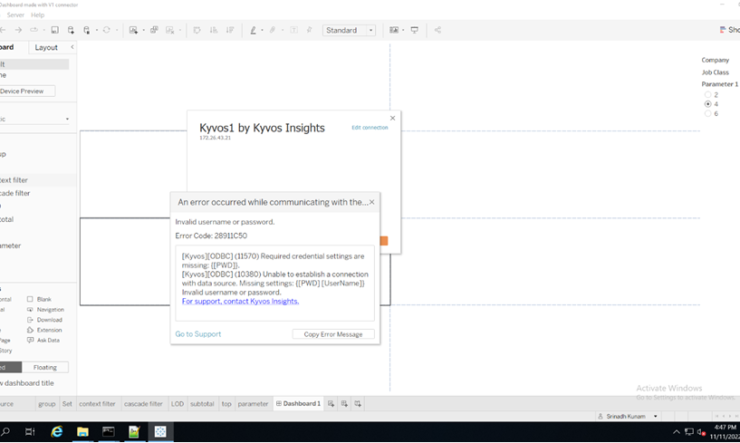 Facing issue while switching connection dialog from V1 to V2. · Issue #1056 · tableau/connector ...