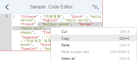 Can't copy text from CodeEditor in API Reference · Issue #1657 · SAP ...